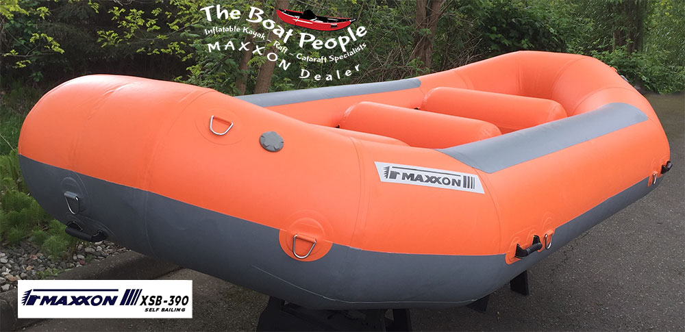 Maxxon 13 foot self bailing raft XSB-390 with drop stitch floor