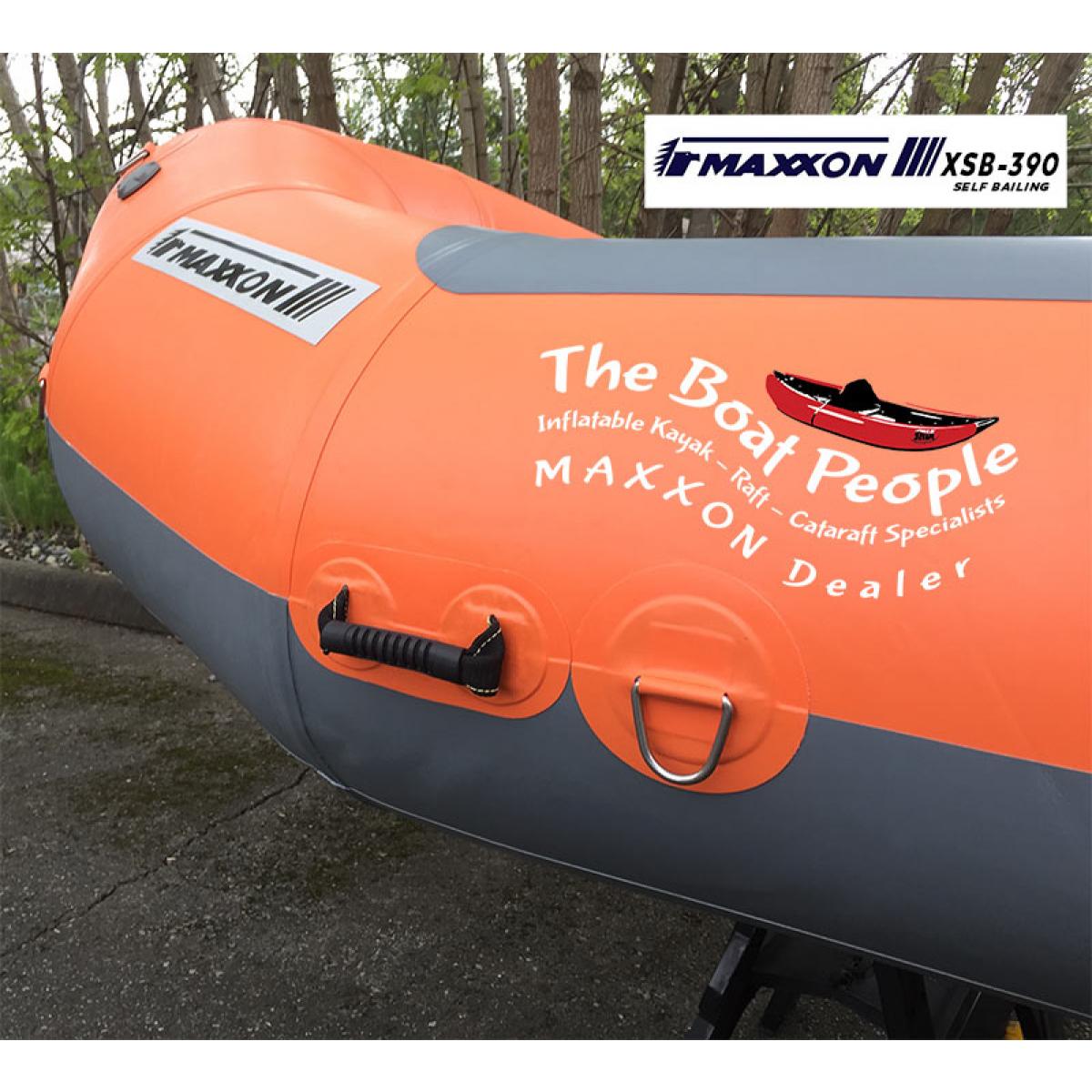 Maxxon 13 foot self bailing raft XSB-390 with drop stitch floor