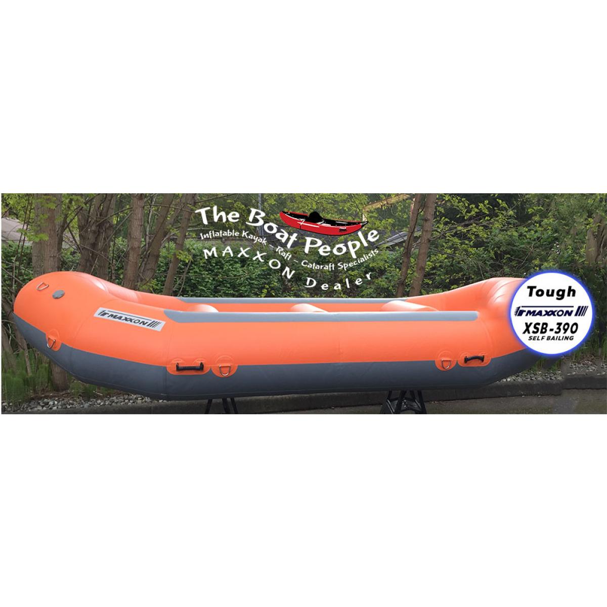 Maxxon 13 foot self bailing raft XSB-390 with drop stitch floor